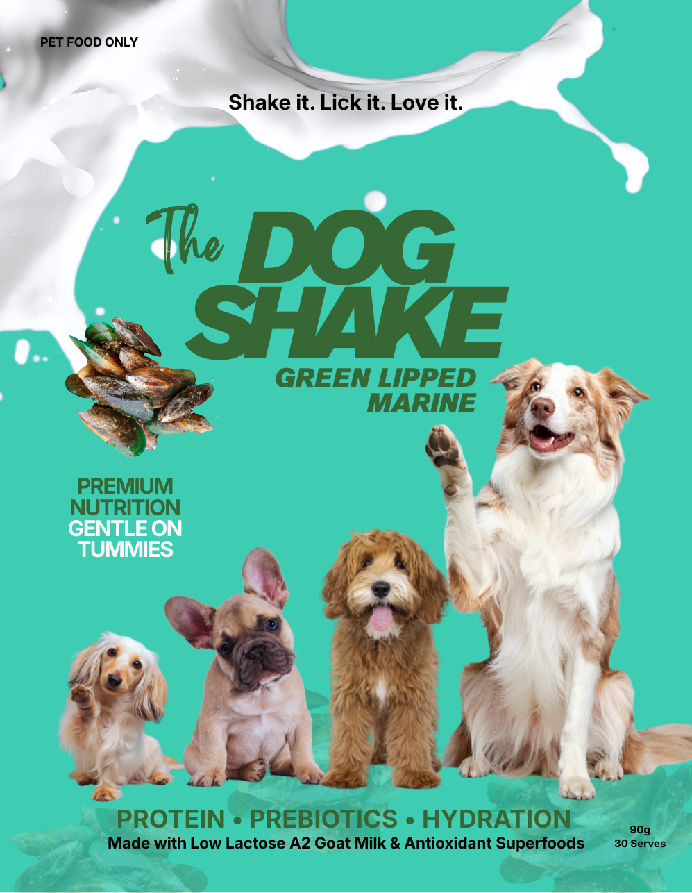 THE DOG SHAKE Green Lipped Mussel – Fur & Coffee